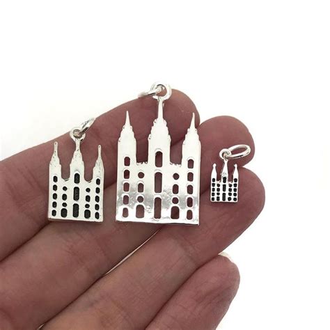 Silver Or Gold Lds Temple Charm Salt Lake Temple Mormon Temples