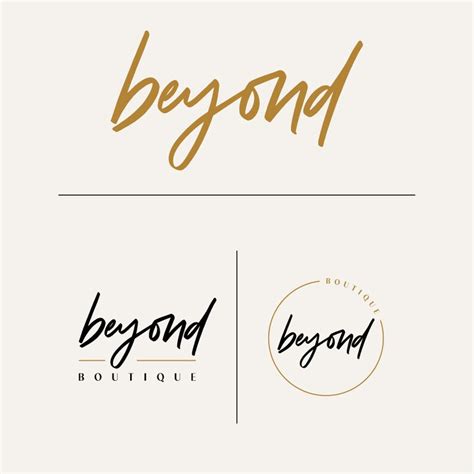 Beyond Logo Set Premade Hand Drawn Logo Boutique Design Hand Etsy