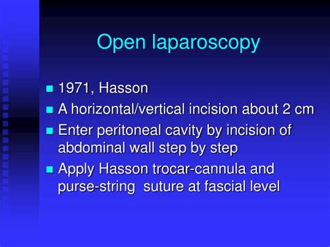 PPT Safe Laparoscopic Access Technologies And Techniques PowerPoint Presentation ID 1034980