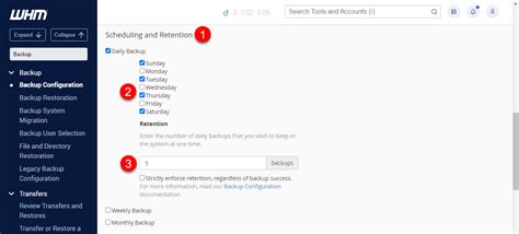 Vps And Dedicated Hosting How To Configure Whm Backups