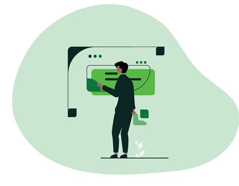 Male With Futuristic User Interface Flat Vector Art At Vecteezy