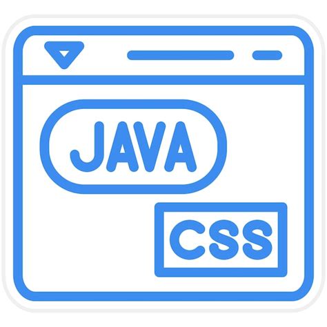 Linguagem De Codificação De Design Vetorial Estilo De ícone Vetor Premium