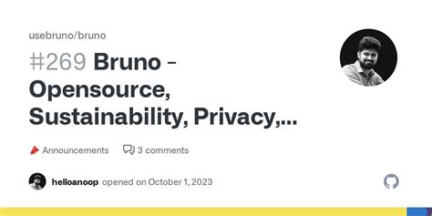 Bruno Opensource Sustainability Privacy Freedom And Incentives Rhypeurls