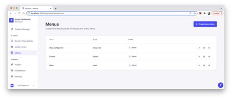 Strapi Plugin Menus Npm