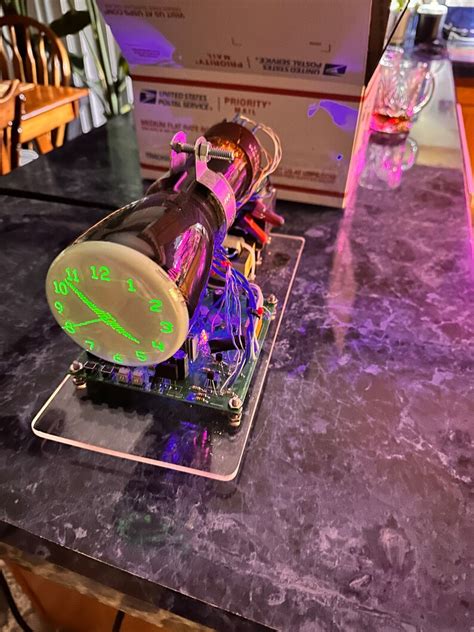 Oscilloscope Clock 3 Round Crt Cathode Ray Tube Original Vector Version Osc4 6 Scope Clock Green