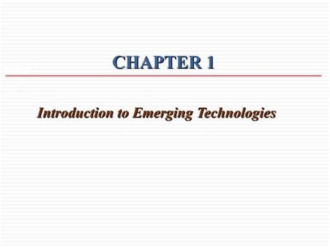 Introduction To Emerging Technology Pdf Computing Technology
