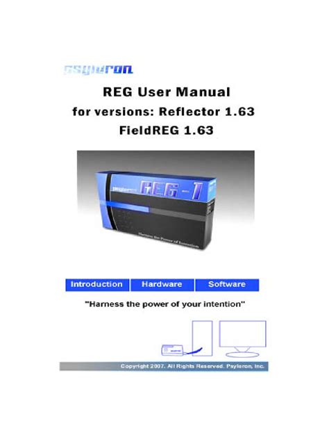 Psyleron User Manual Pdf Installation Computer Programs Quantum