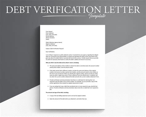 Free Debt Validation Letter Template Ncejomunicipaldechinu