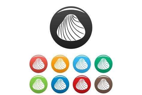 Hard Shell Icons Set Color Vector Graphic By Anatolir56 · Creative Fabrica