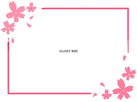 無料イラスト フレーム（桜）