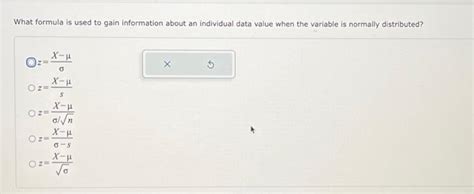 Solved What Formula Is Used To Gain Information About An Chegg