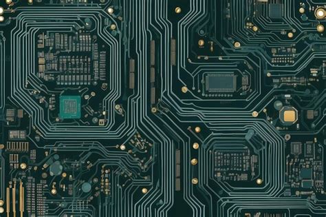 Premium Photo Electronic Circuit Board Computer Hardware Generative Ai