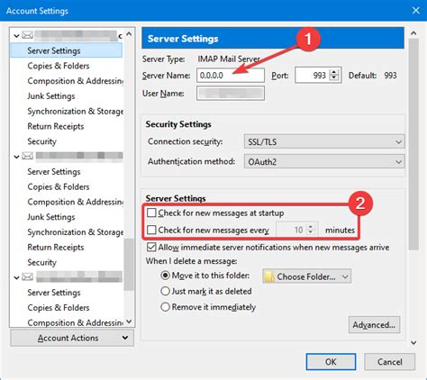 Email How Do You Stop Thunderbird From Syncing A Specific Mailserver