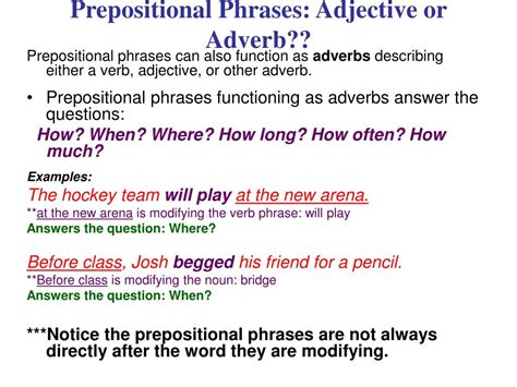 Ppt Mastering Prepositions Adjectives Vs Adverbs Powerpoint
