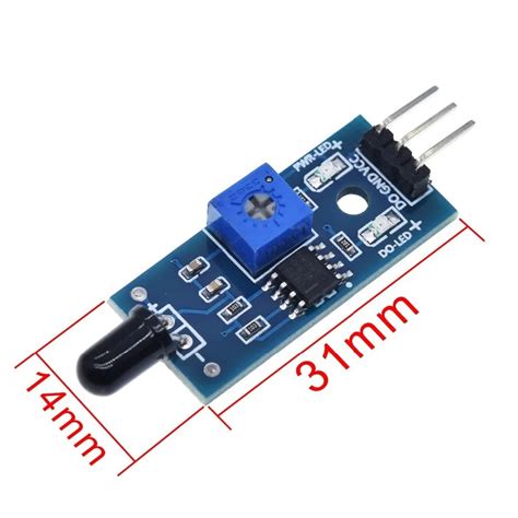 Ir Flame Sensor Module Infrared Fire Detection Sensor For Arduino Techtoast