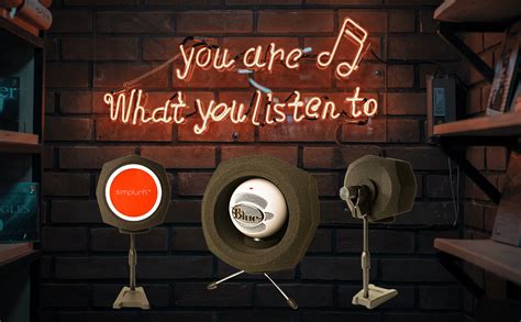 Simplurfi Recording Booth Microphone Isolation Ball 2 In 1 Portable Audio Shield Pop