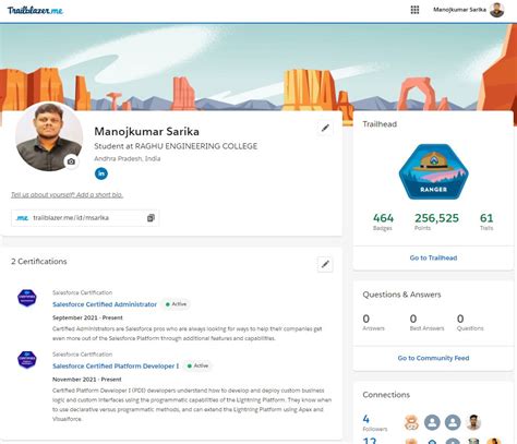 Manojkumar Sarika On Linkedin Salesforceadmin Salesforcecertified