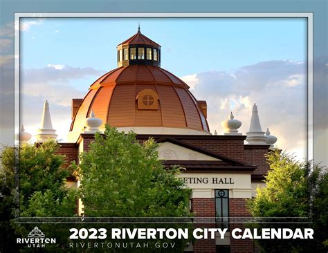 Riverton City Calendar 2023 By Riverton Utah City Government Issuu