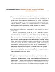 Assessments Lesson 02 Unit 01.docx - Activities and Assessments: ASSIGNMENT SUBMIT your answers ...