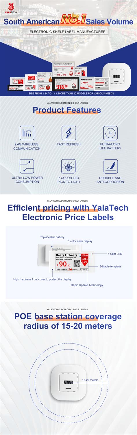 Supply 2 9 Inch 3 Color Electronic Shelf Label Wholesale Factory Yalatech