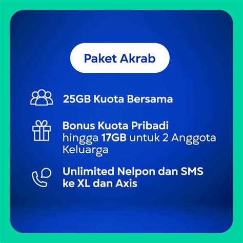 Promo Kartu Perdana Xl Akrab Hingga 59gb 2 Anggota 30 Hari Diskon 8 Di Seller Xl Official