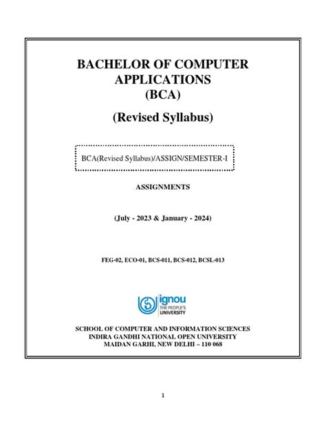 Bca Semester I 2023 24 Pdf Computer Network Internet Protocols