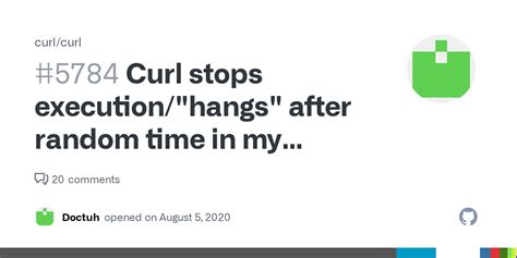 curl stops execution hangs after random time in my program · issue