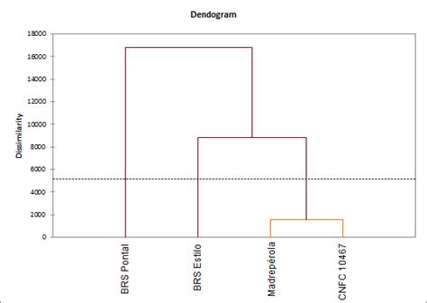 dendrogram resulting from hierarchical agglomerative cluster analysis