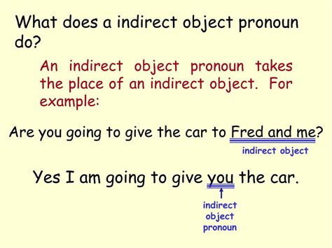 PPT What Does A Indirect Object Pronoun Do PowerPoint Presentation Free Download ID