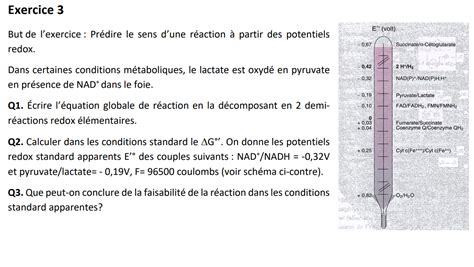 Exercice Calcul Delta G