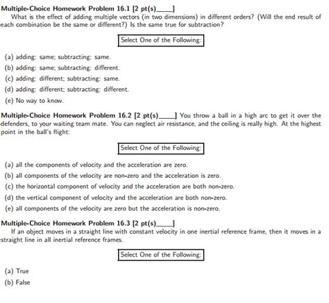 Solved What Is The Effect Of Adding Multiple Vectors In Two