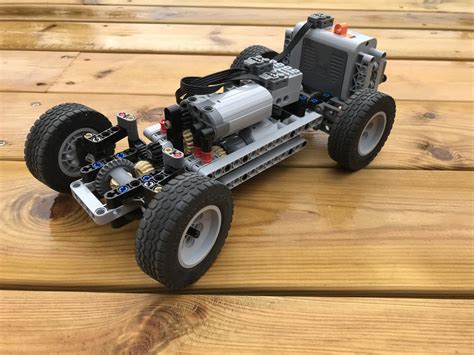Lego Moc Simple Lego Technic Rc Awd Chassis By Manos Lc Rebrickable Build With Lego