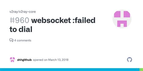 Websocket Failed To Dial Issue V Ray V Ray Core GitHub