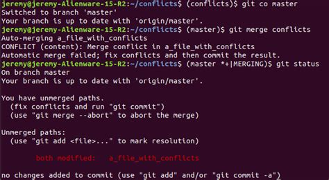 Manually Resolve Git Conflict By Overwriting The Conflicting File With The Final Content Stack