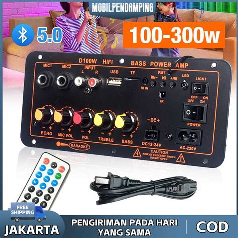 Promo Papan Amplifier Bluetooth D100 Dinilai 100w Max 300w Speaker