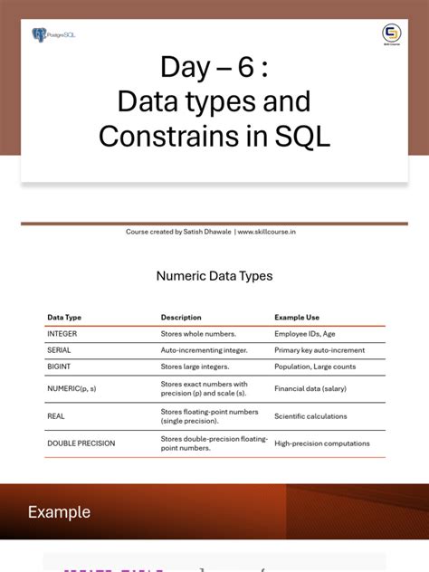 6 Sql Data Types And Constrains In Sql Pdf Data Type Boolean