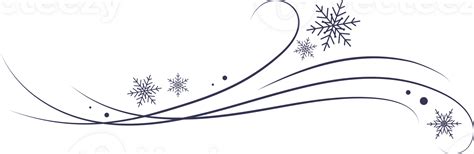 Snow Wind Doodle Illustration Flakes Swirl Blizzard Wavy Cold