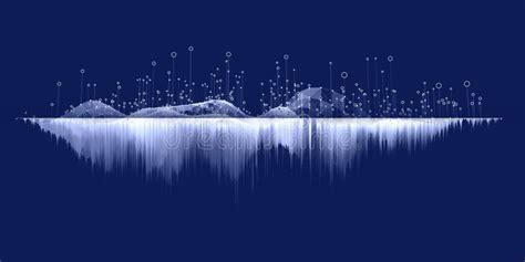 Abstract Background Wavy Graph Wireframe From Grid Polygonal And