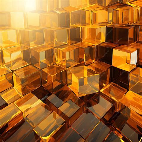 Premium Photo Background Of Cubic Lattice Shapes Mirrored Glass Material Tessellating Cu