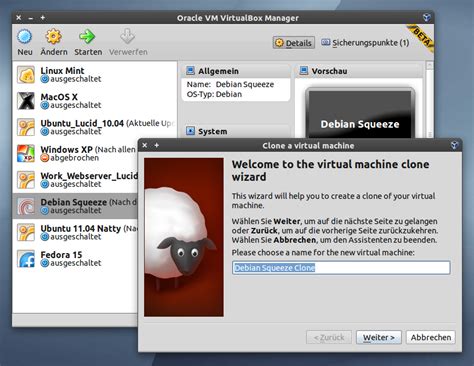 Virtualbox 41 Beta1 Mit Der Möglichkeit Vms Zu Clonen Linux Und Ich