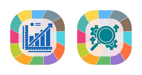 Line Graph And Search Icon Vector Art At Vecteezy