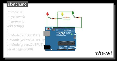 Traffic Light Wokwi ESP32 STM32 Arduino Simulator
