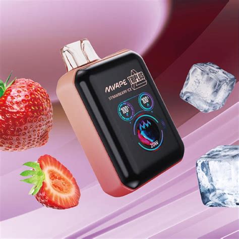 Mvape Triplus Disposable Vape Strawberry Ice Moti Vape