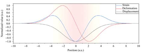 Theoretical Distribution Of The Strain Deformation And Displacement
