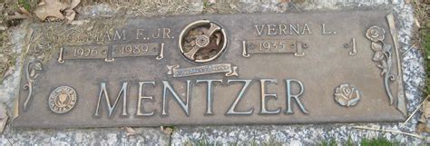 William F Mentzer Jr 1926 1989 Mémorial Find A Grave