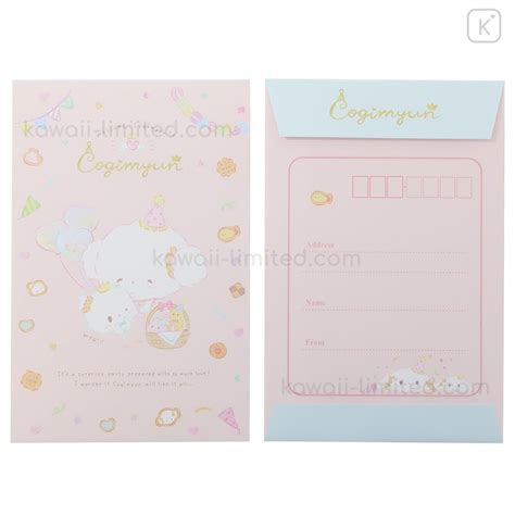 Japan Sanrio Stationery Letter Set Cogimyun Party Kawaii Limited