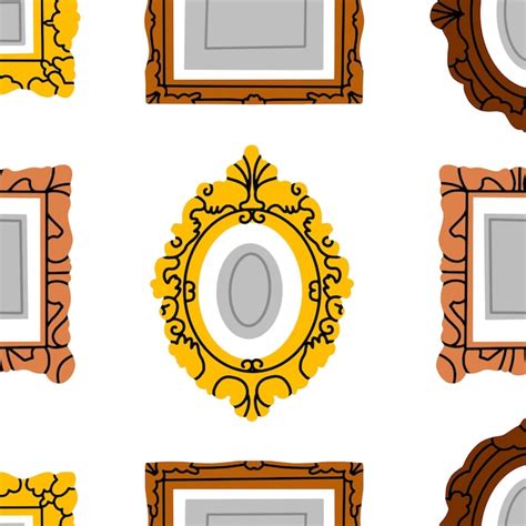 Premium Vector Various Decorative Frames Or Borders Pattern Different Shapes Photo Or Mirror