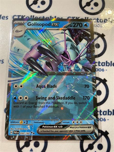 Golisopod Ex Ultra Rare 050 182 2023 Paradox Rift Pokémon Tcg Ctkollectables