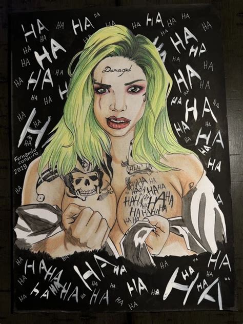 Original Comic Art Sexy Harley Quinn 16x11 Drawing Sketch Pinup Signed