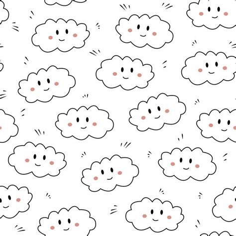 Cute Cloud Pattern Vector Art Icons And Graphics For Free Download
